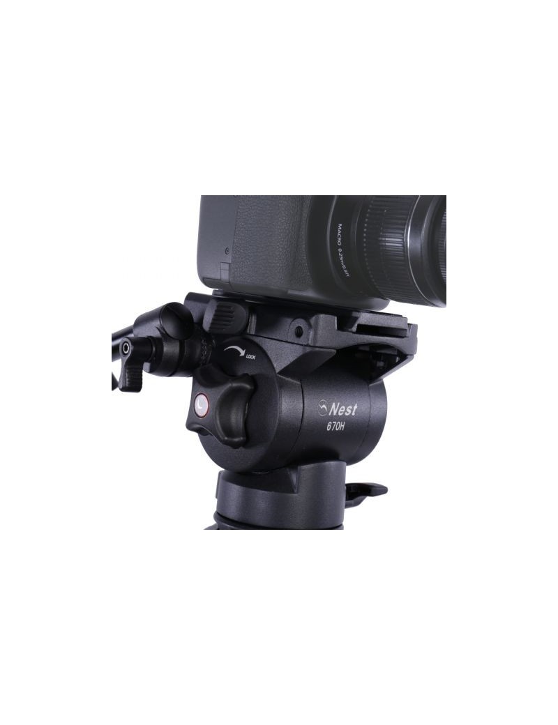 Nest Video Tripod NT-670 + Fluid Damped Pan Head