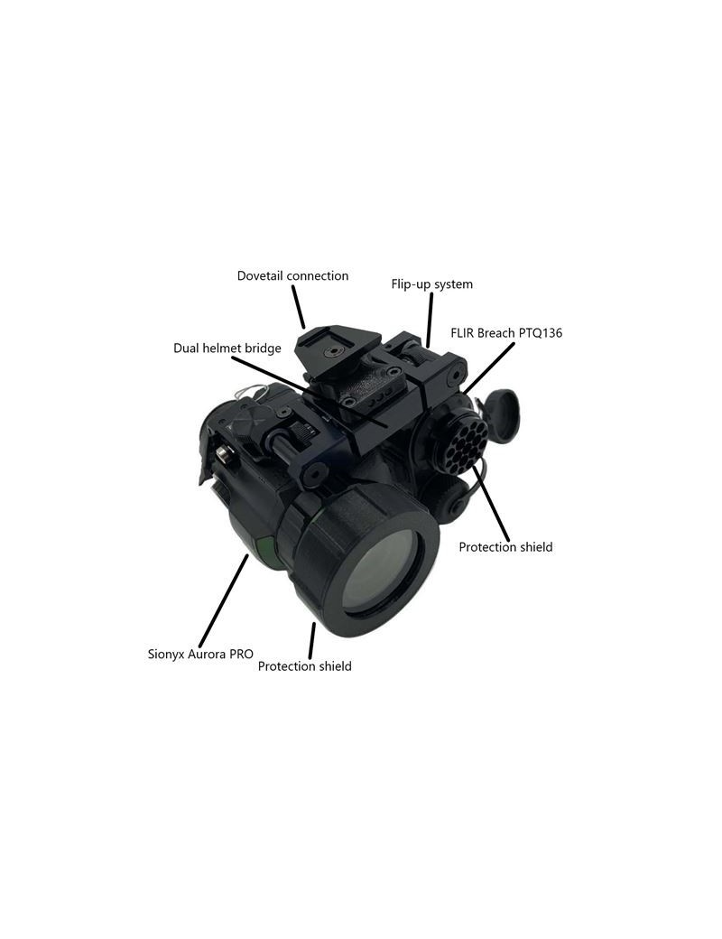 FLIR Breach/SiOnyx Aurora PRO Thermal/Night Vision Dual Goggles (Dovetail)